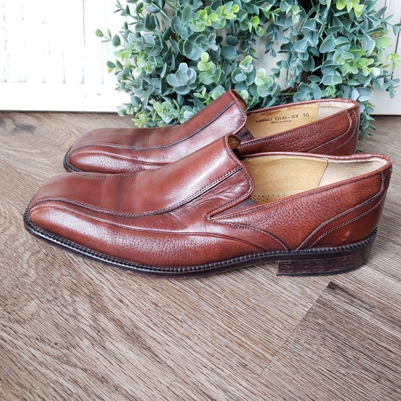 Sandro | Shoes | Vintage Sandro Loafers Brown Slip On Shoes Leather ...